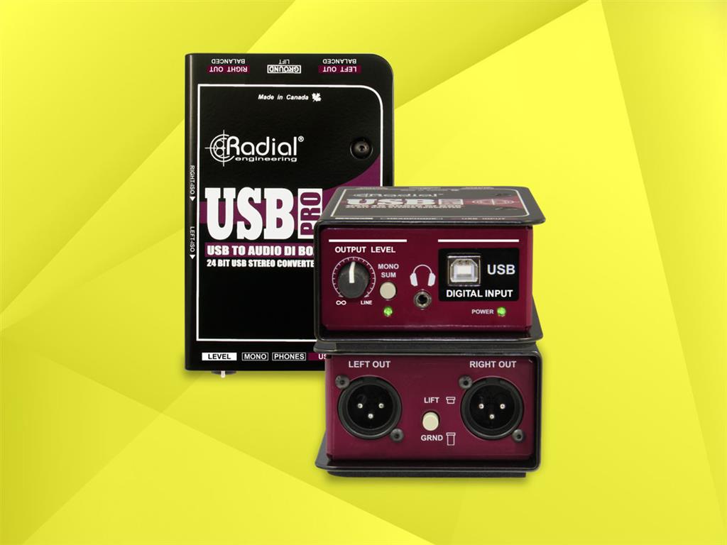 RADIAL USB-PRO DI-Box für MultiMedia-Anwendungen; - fournell showtechnik